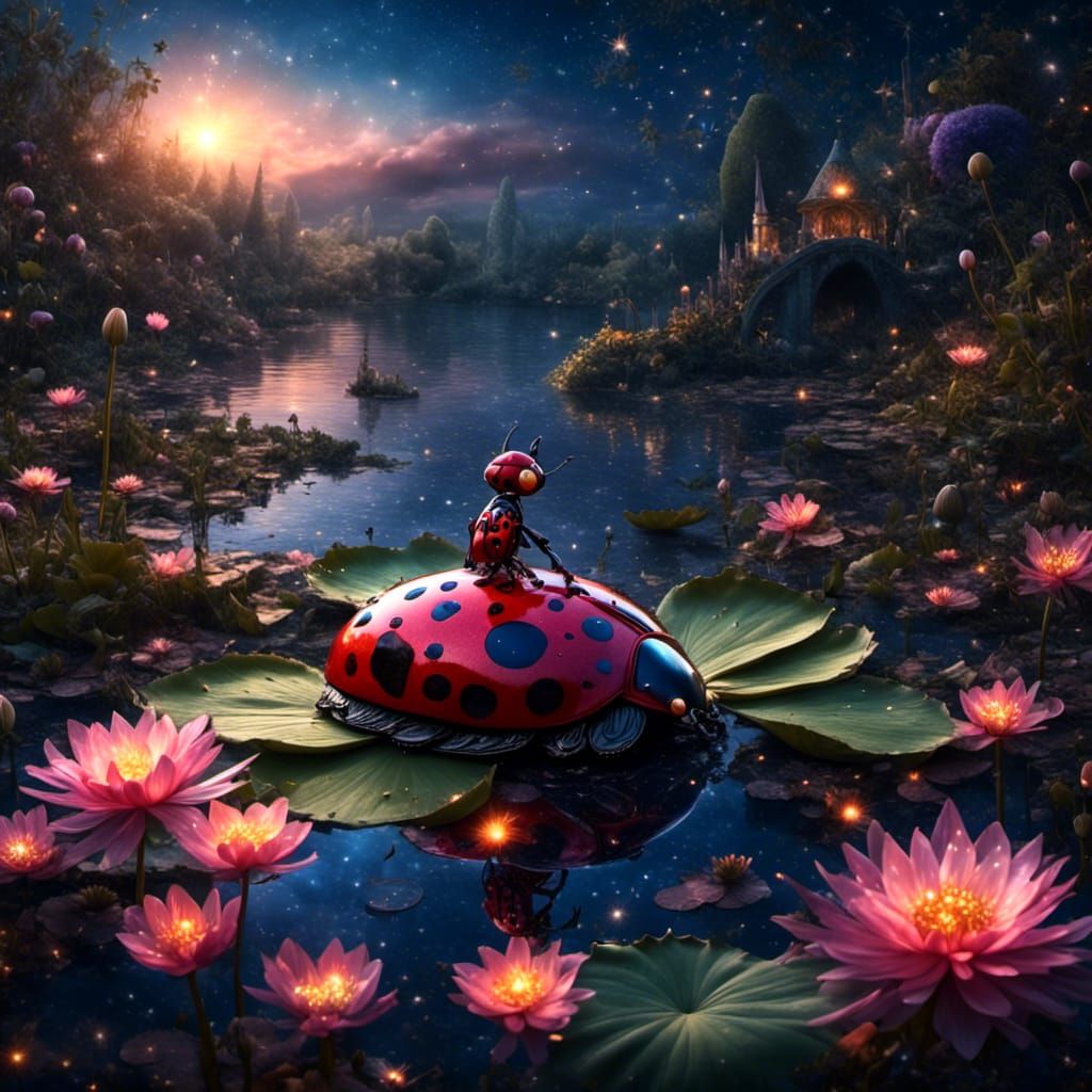 Ladybug life - AI Generated Artwork - NightCafe Creator