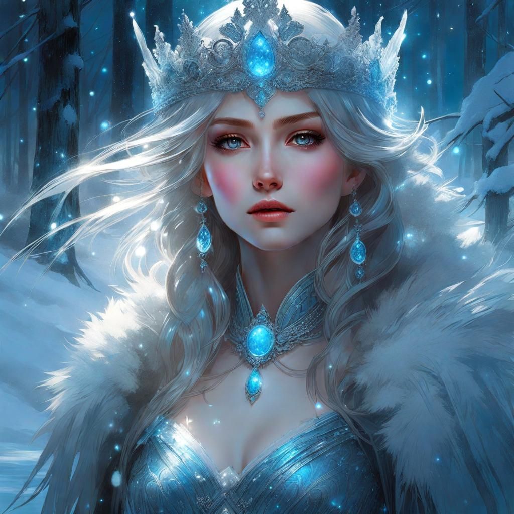 Princess of Winter - AI Generated Artwork - NightCafe Creator