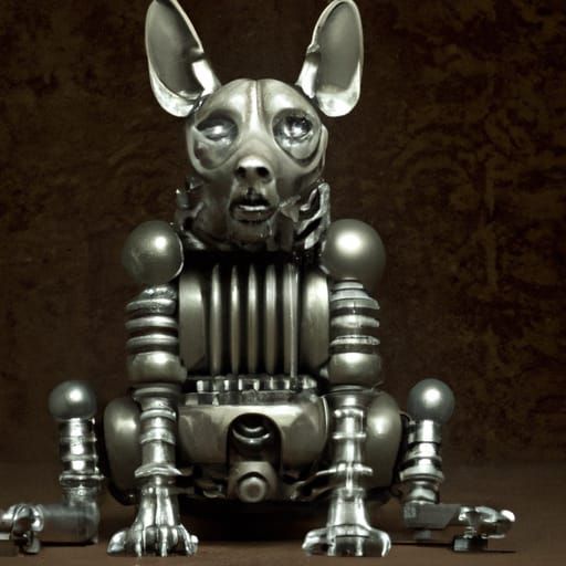 Dog H. R. giger - AI Generated Artwork - NightCafe Creator