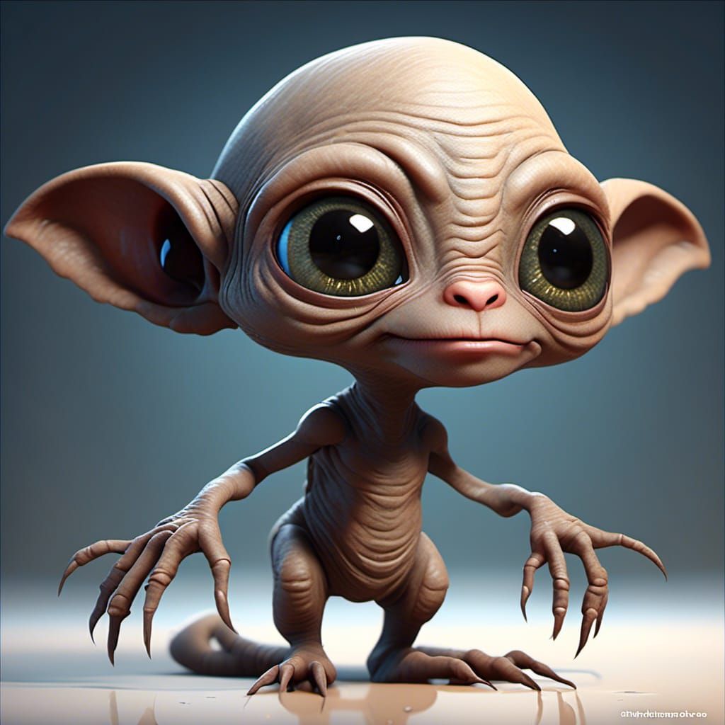 A cute alien - AI Generated Artwork - NightCafe Creator
