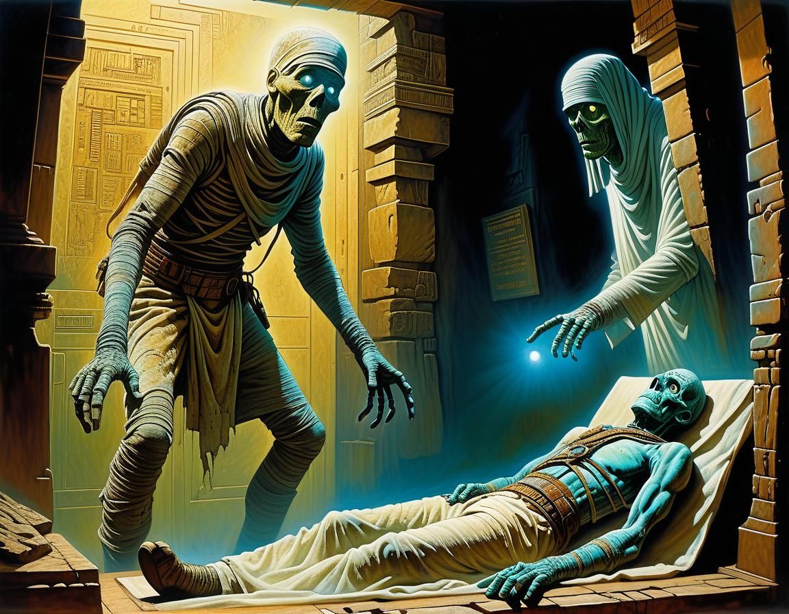 The Living Mummies - AI Generated Artwork - NightCafe Creator