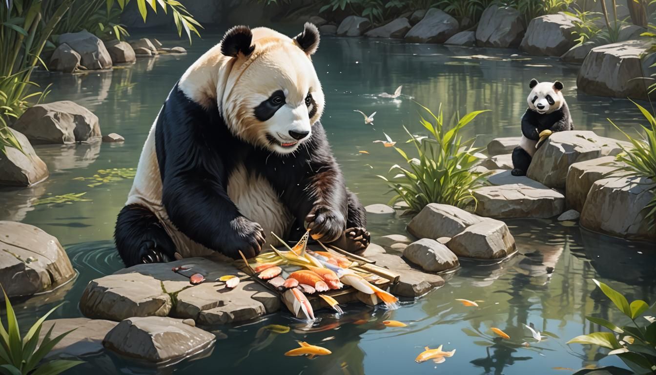 Pandas - AI Generated Artwork - NightCafe Creator