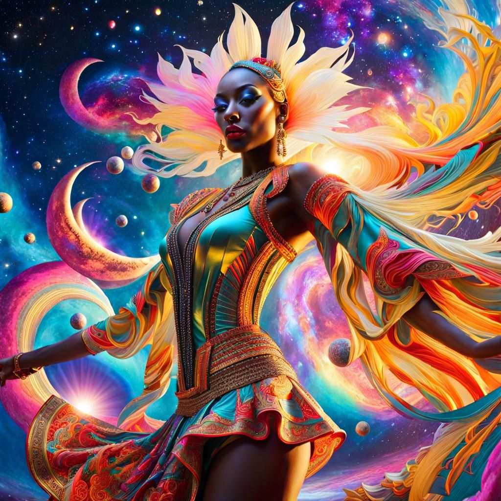 Cosmodella Remix - AI Generated Artwork - NightCafe Creator