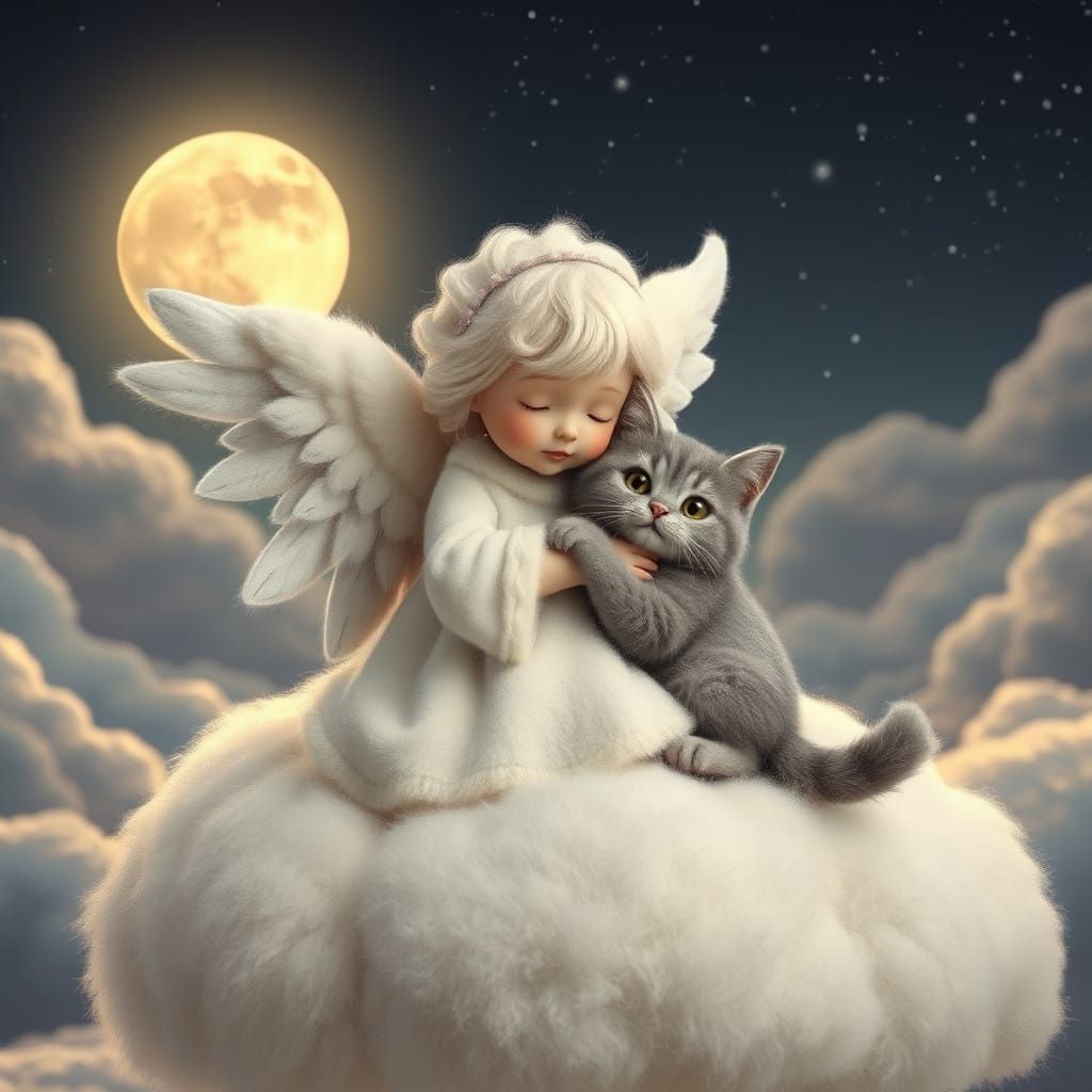 .Handmade work.. woolen space fairy-tale landscape, super cute cute ...