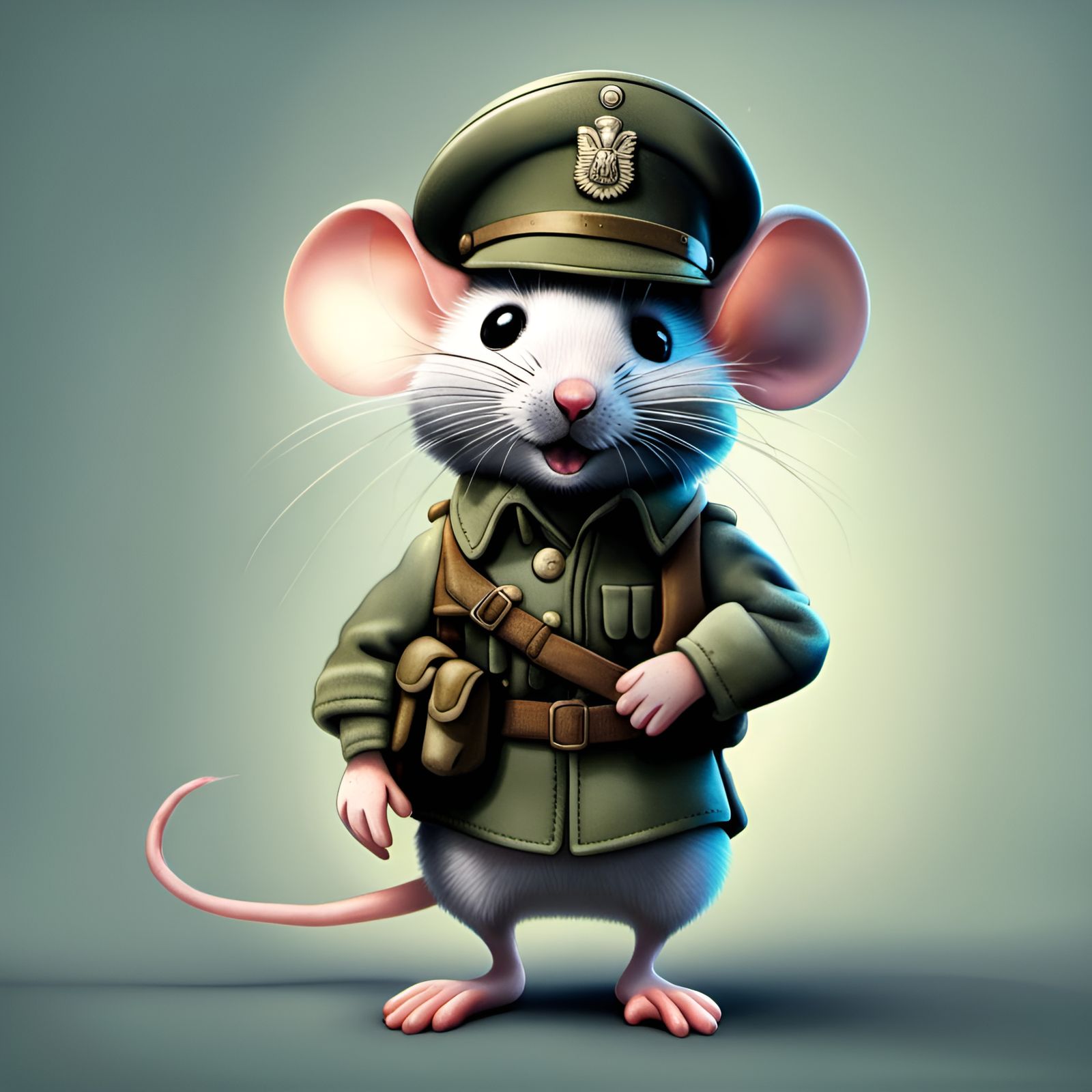 Soldier Mouse - AI Generated Artwork - NightCafe Creator