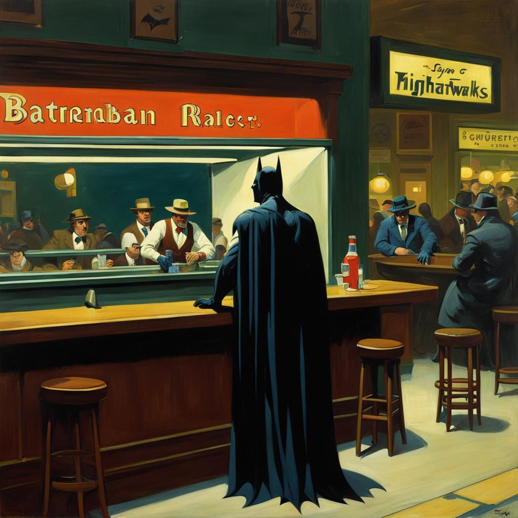 Batman in a bar - Batman in a bar