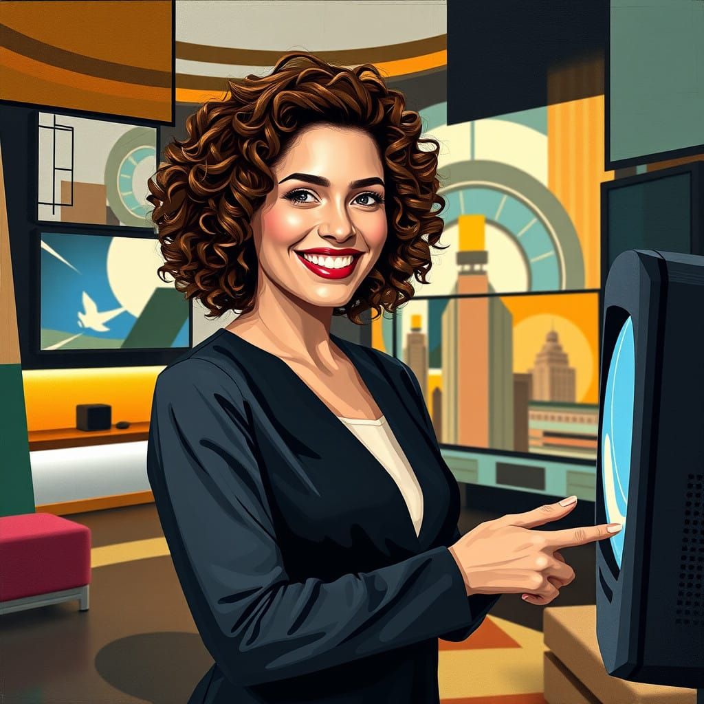 Dr Norma Charles presents a history of Neo-Cubism on Magpie TV