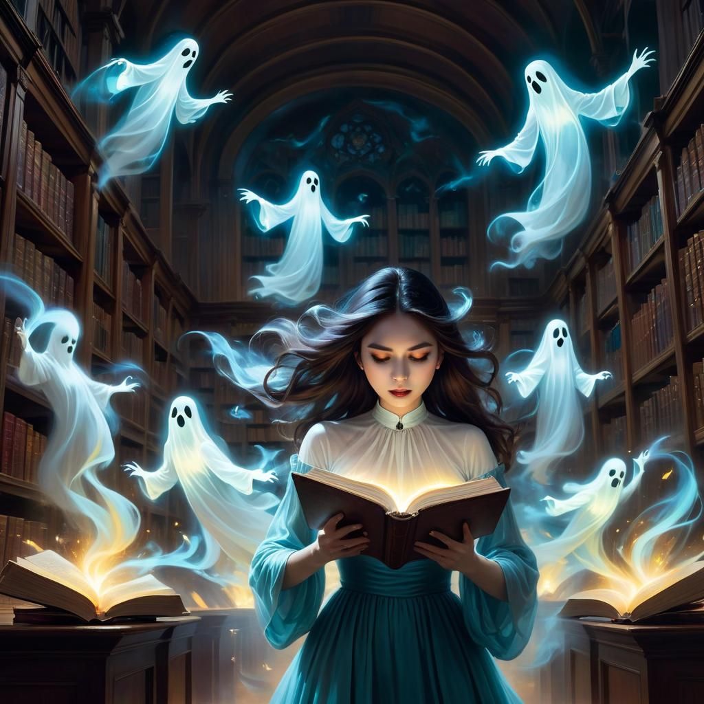 Gina loves her ghost stories, she's so absorbed, she feels like they're ...