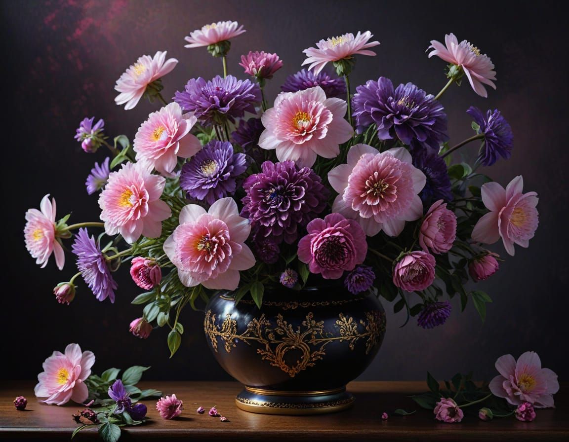 4 Required Words + 2 Colors Challenge - Panoply of flowers: malleable ...