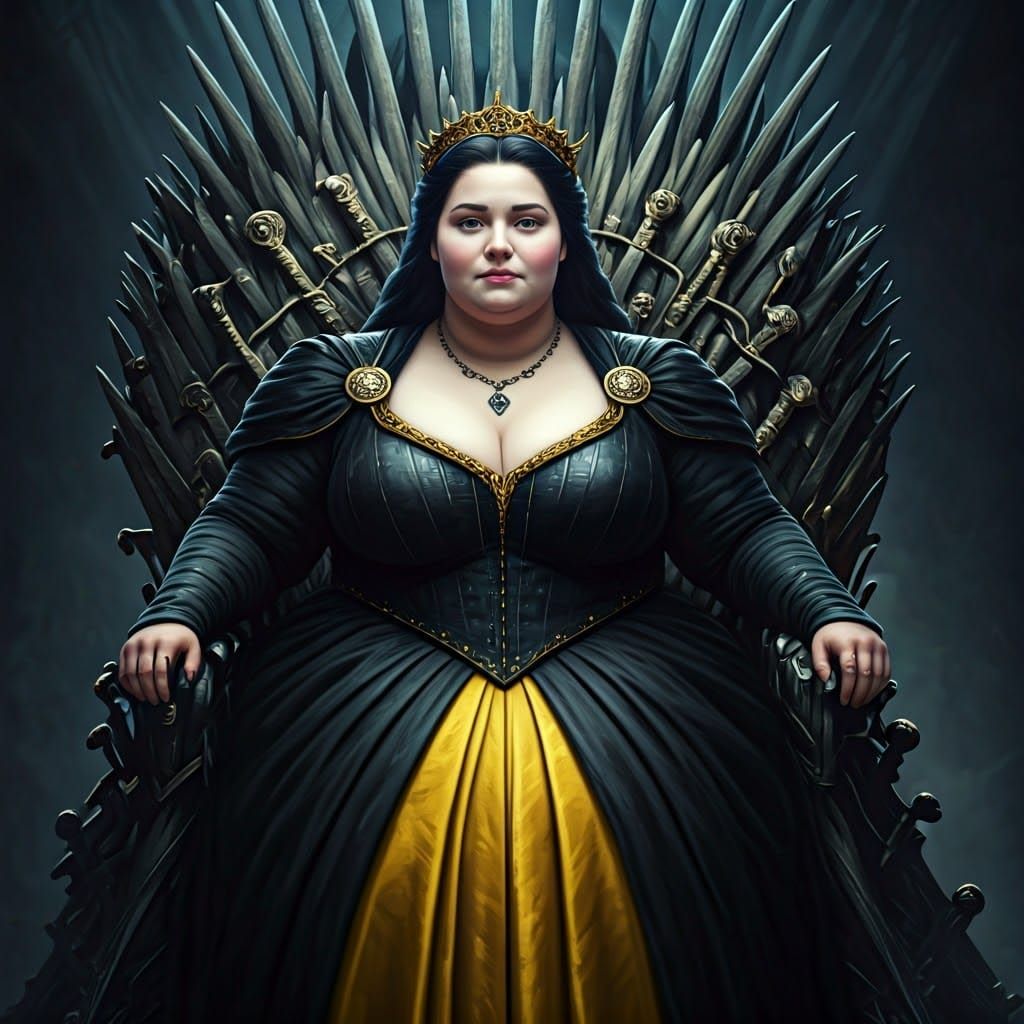 Cassana sitting on her throne in the first time...