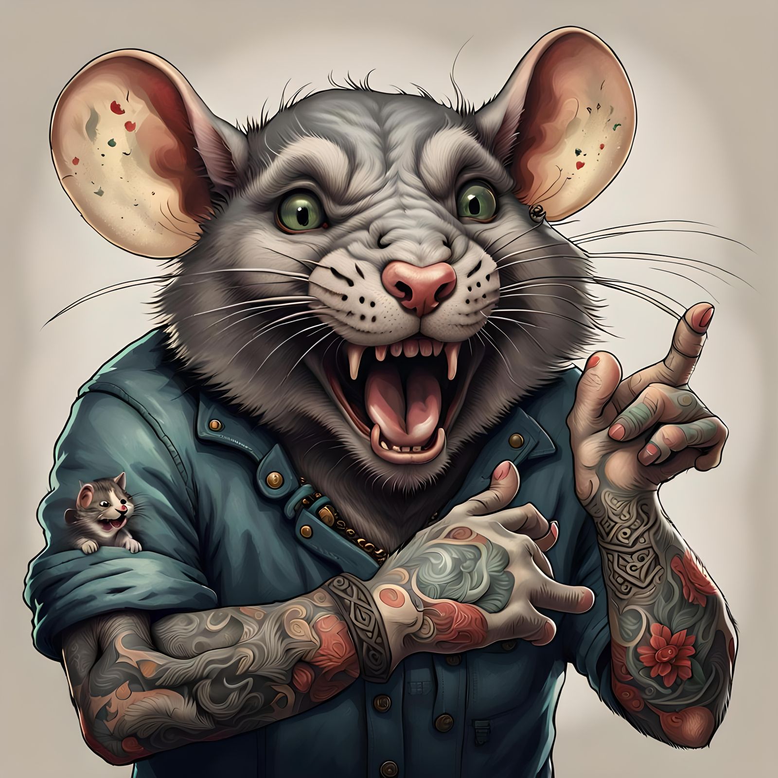 Rat Talk - AI Generated Artwork - NightCafe Creator
