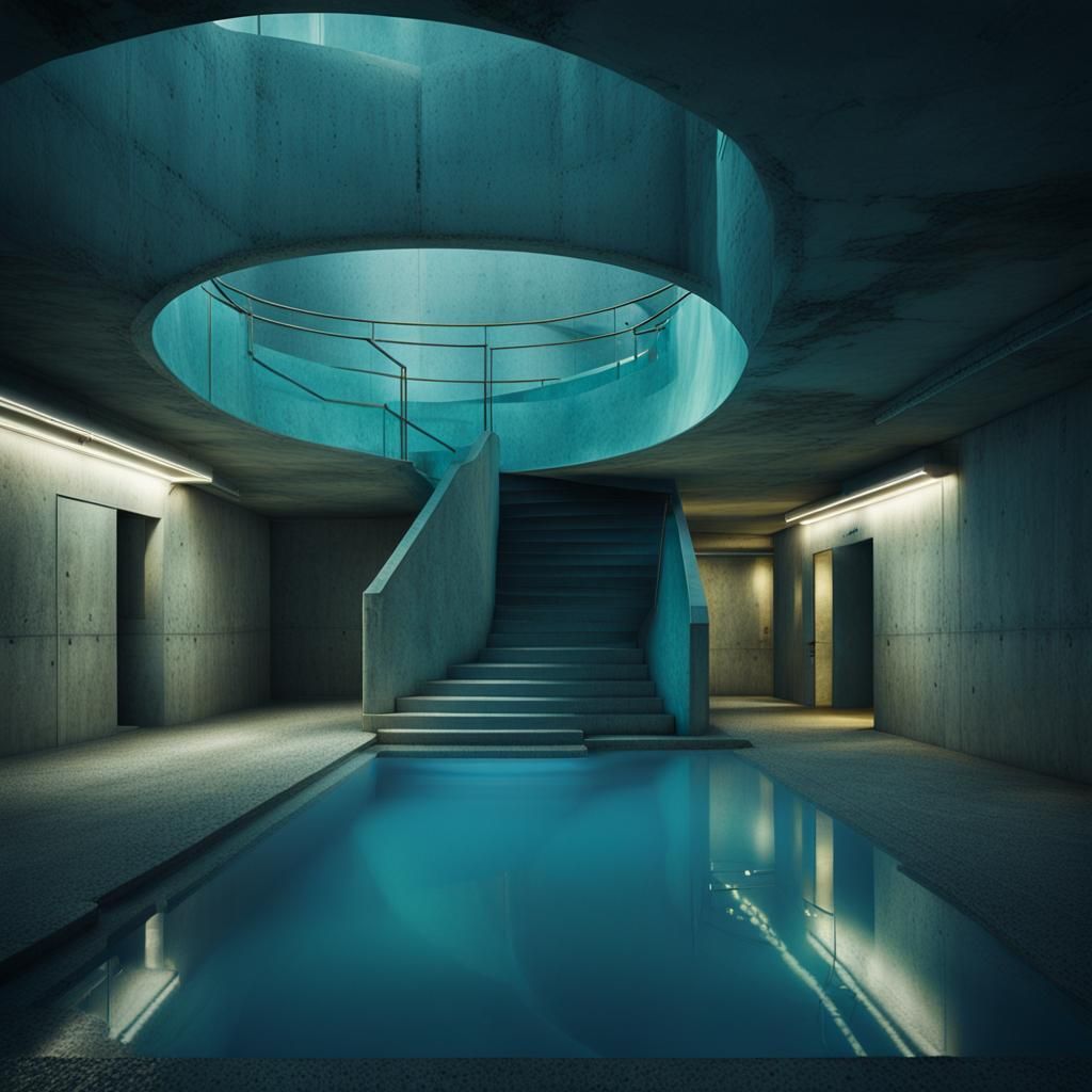 Liminal Pool C - AI Generated Artwork - NightCafe Creator