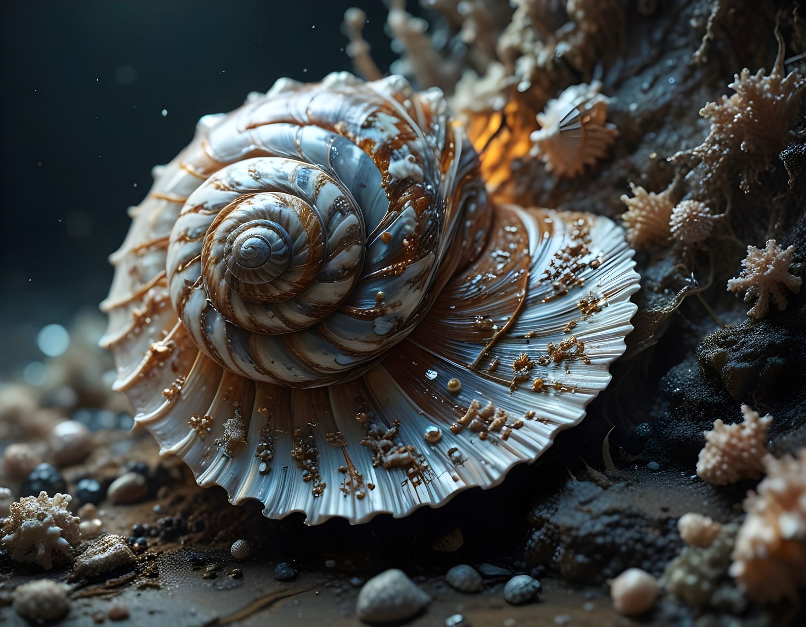 Fractals in Nature: Sea shell - Fractals in Nature: Sea shel...