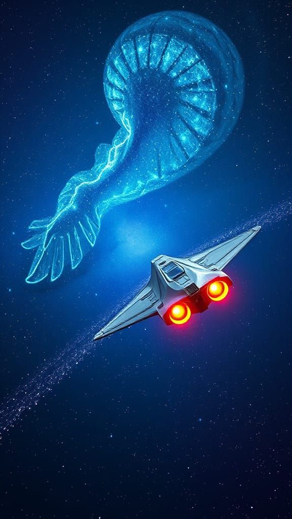 Majestic Goose Constellation in Celestial Canvas w... - AI Art