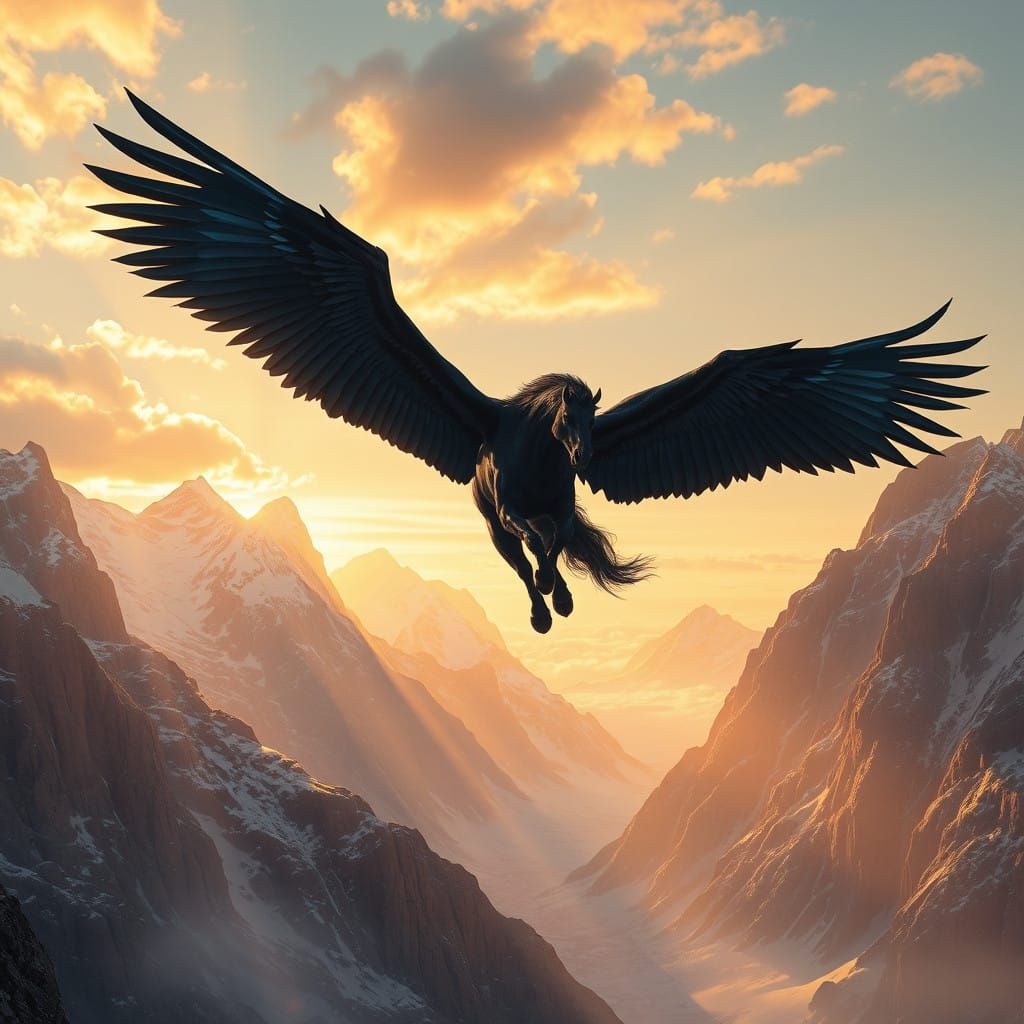 La mitología nos hace soñar ... - Surreal Pegasus Takes Flig...