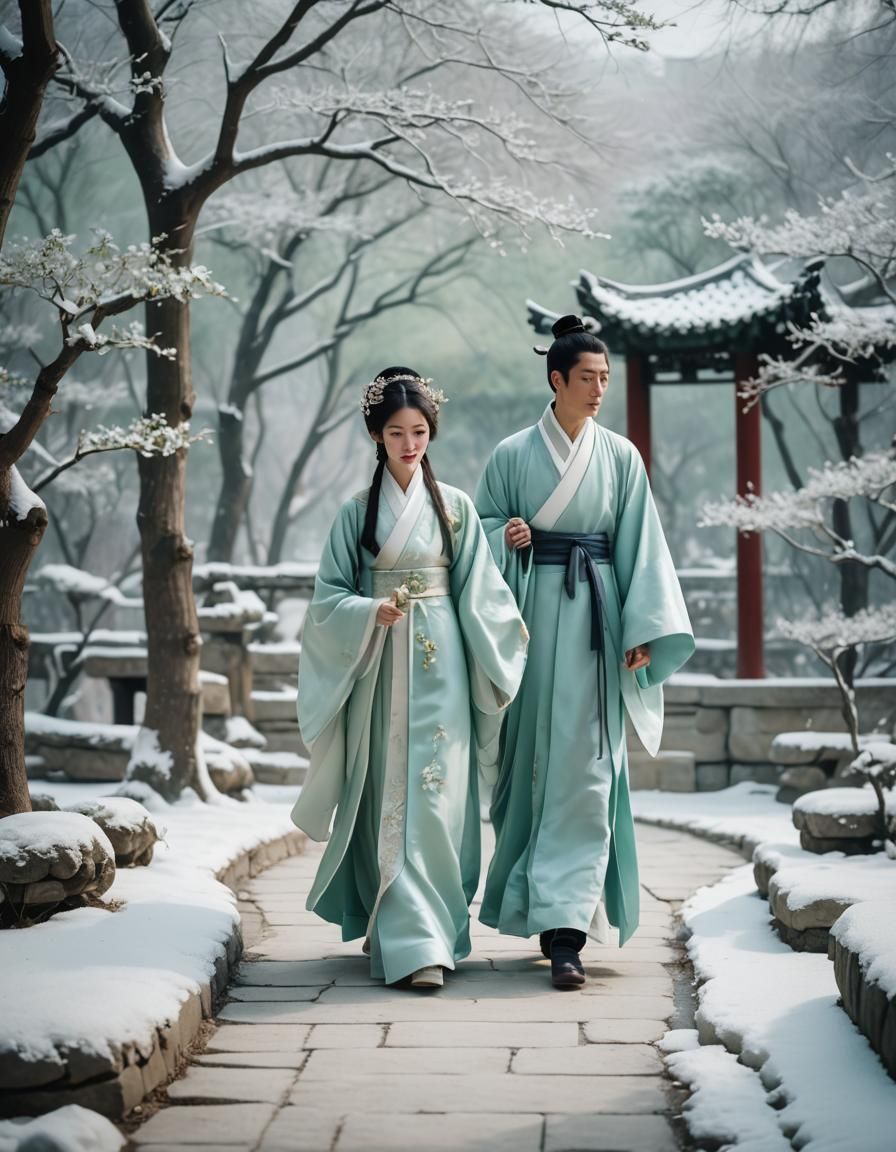 people in Hanfu wedding - AI Generated Artwork - NightCafe Creator
