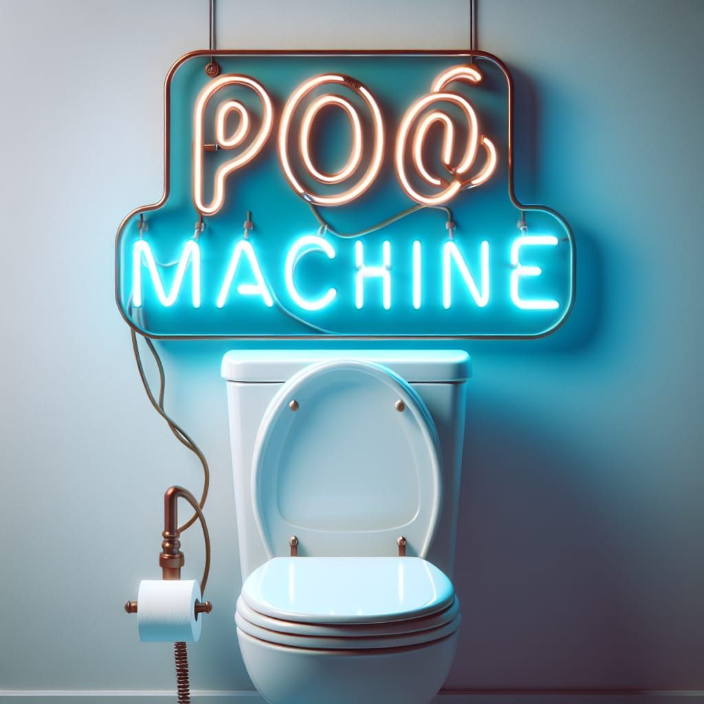 The kids made me 🙇: Poo Machine! - AI Generated Artwork - NightCafe Creator