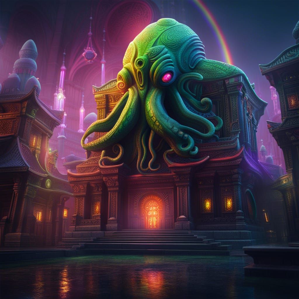 Cthulhu Dreams - AI Generated Artwork - NightCafe Creator