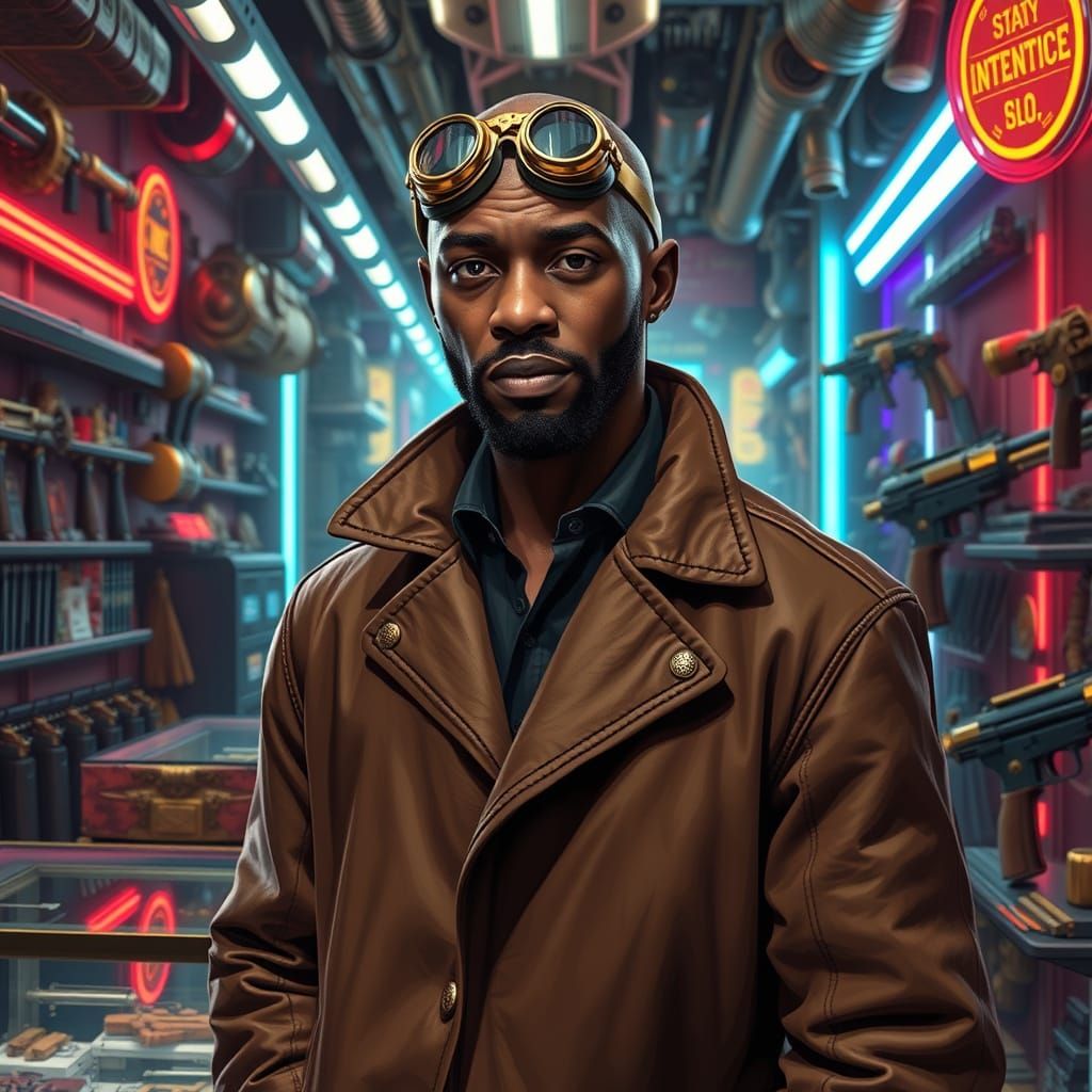 Ray’s got what you need at Underworld Arsenal-city of Elysia-2245 A.D.