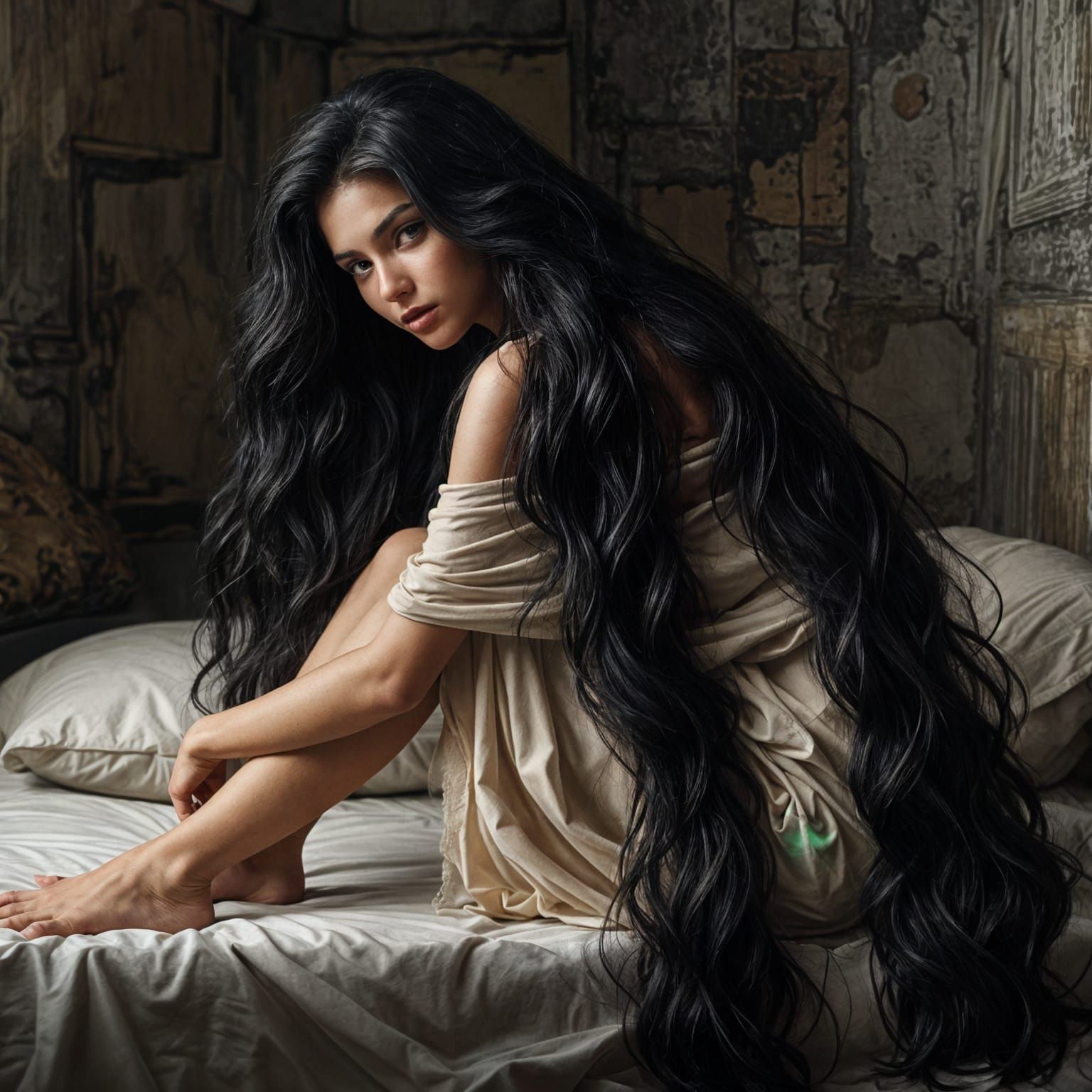 Surreal Princess in Prison, Inspired by Russian Fo... - AI Art