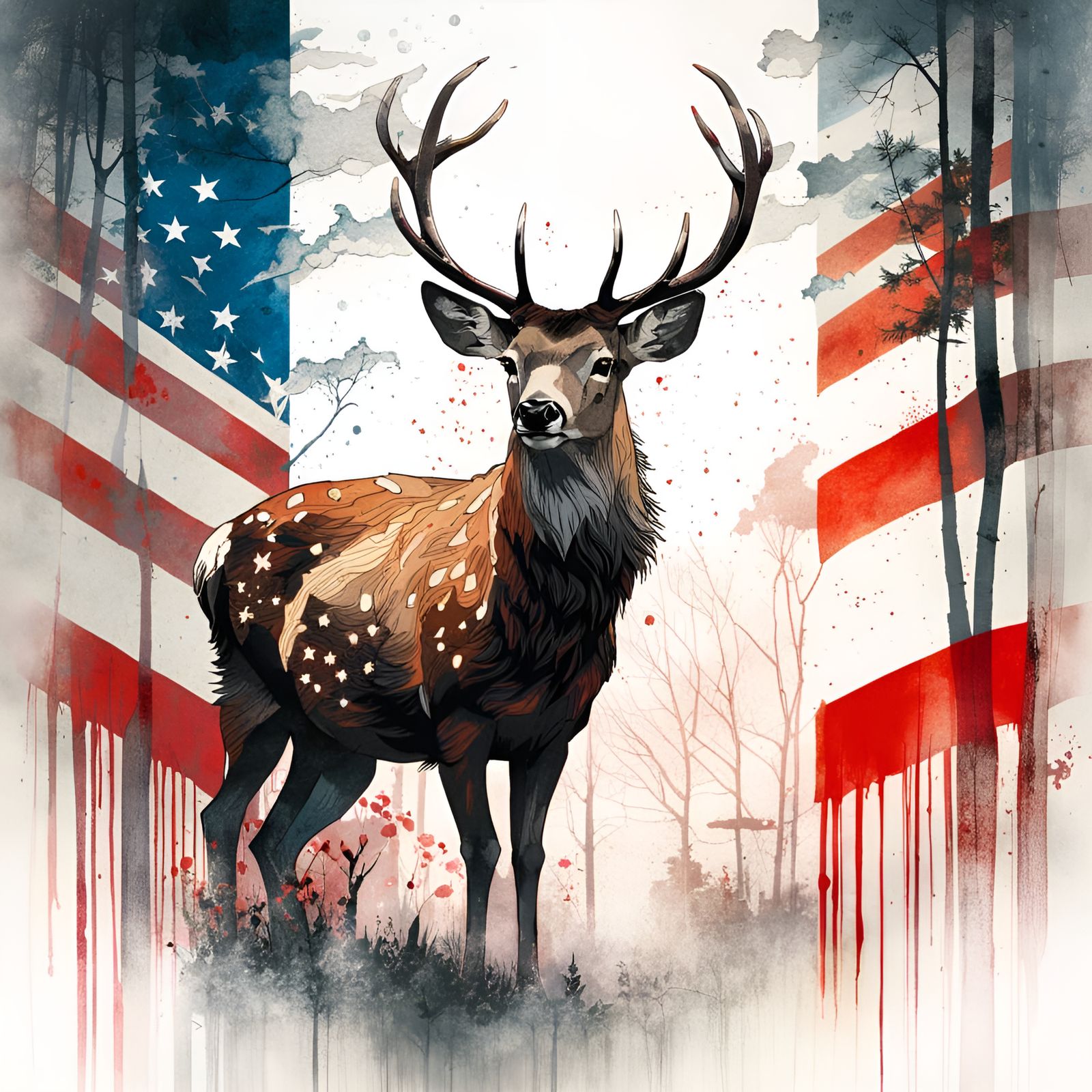 Stag-Nation - AI Generated Artwork - NightCafe Creator
