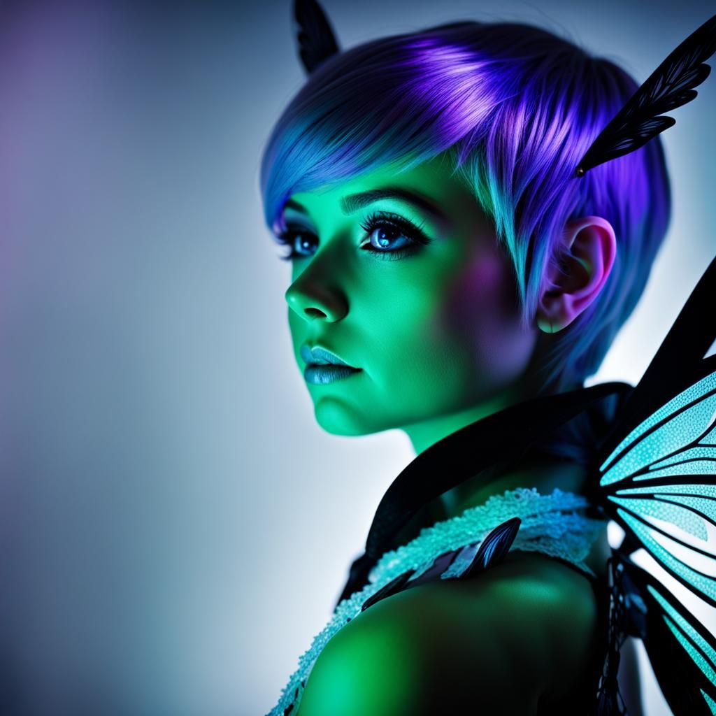 black light pixie - AI Generated Artwork - NightCafe Creator