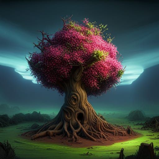 deadly toxic poison apple tree a masterpiece, 8k resolution, dark ...