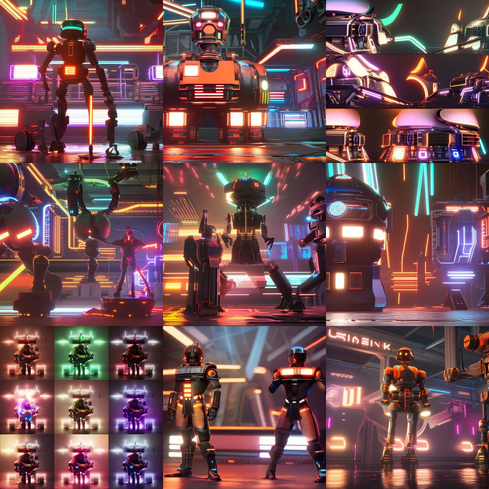 A CHARACTER BASED ON THE FILM CLOCKWORK ORANGE and TRON, NEON CYBERPUNK ...