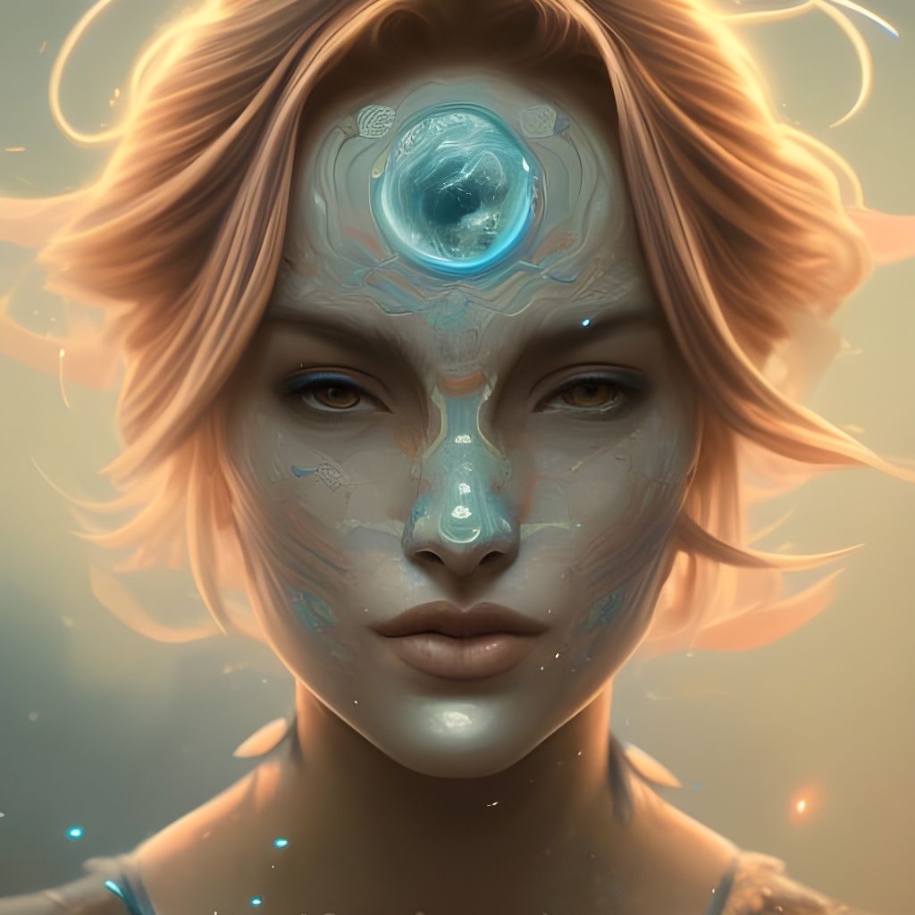 Exploding moon head and shoulders portrait, 8k resolution concept art ...