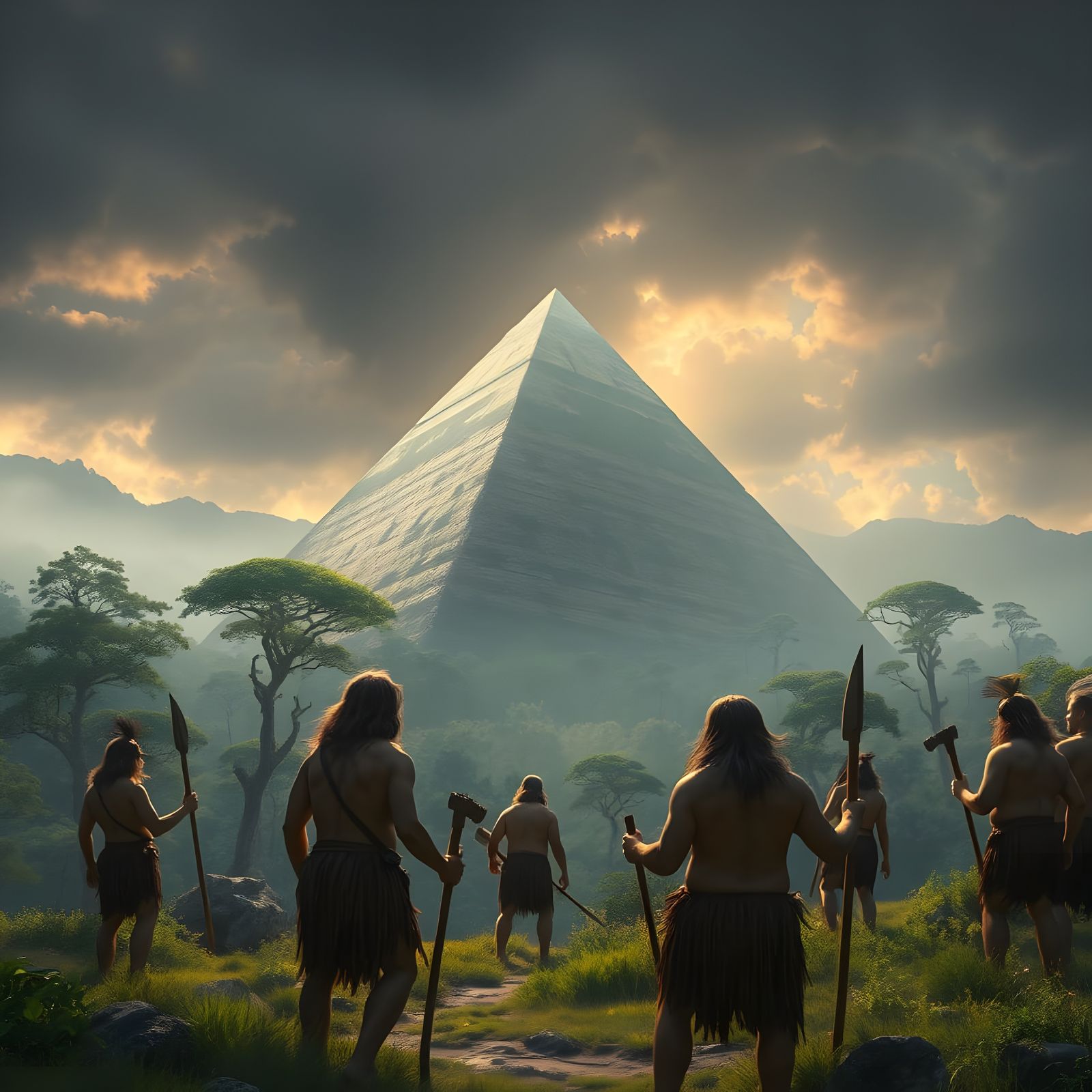 A beautiful masterpiece of cave men in the cave days in history seeing ...