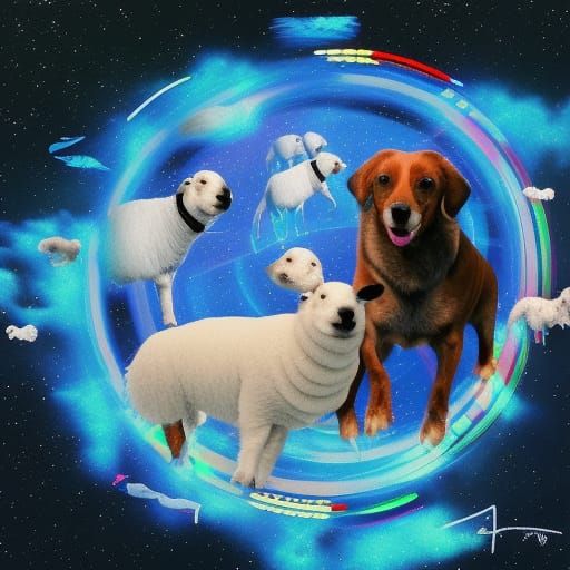 One singular dog - AI Generated Artwork - NightCafe Creator