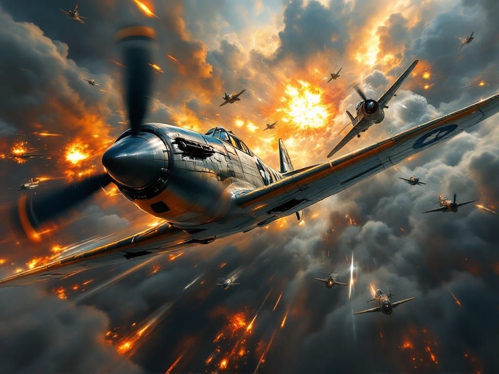 WW2 Dogfight - WWII Aerial Combat in Dynamic Cinematic Style