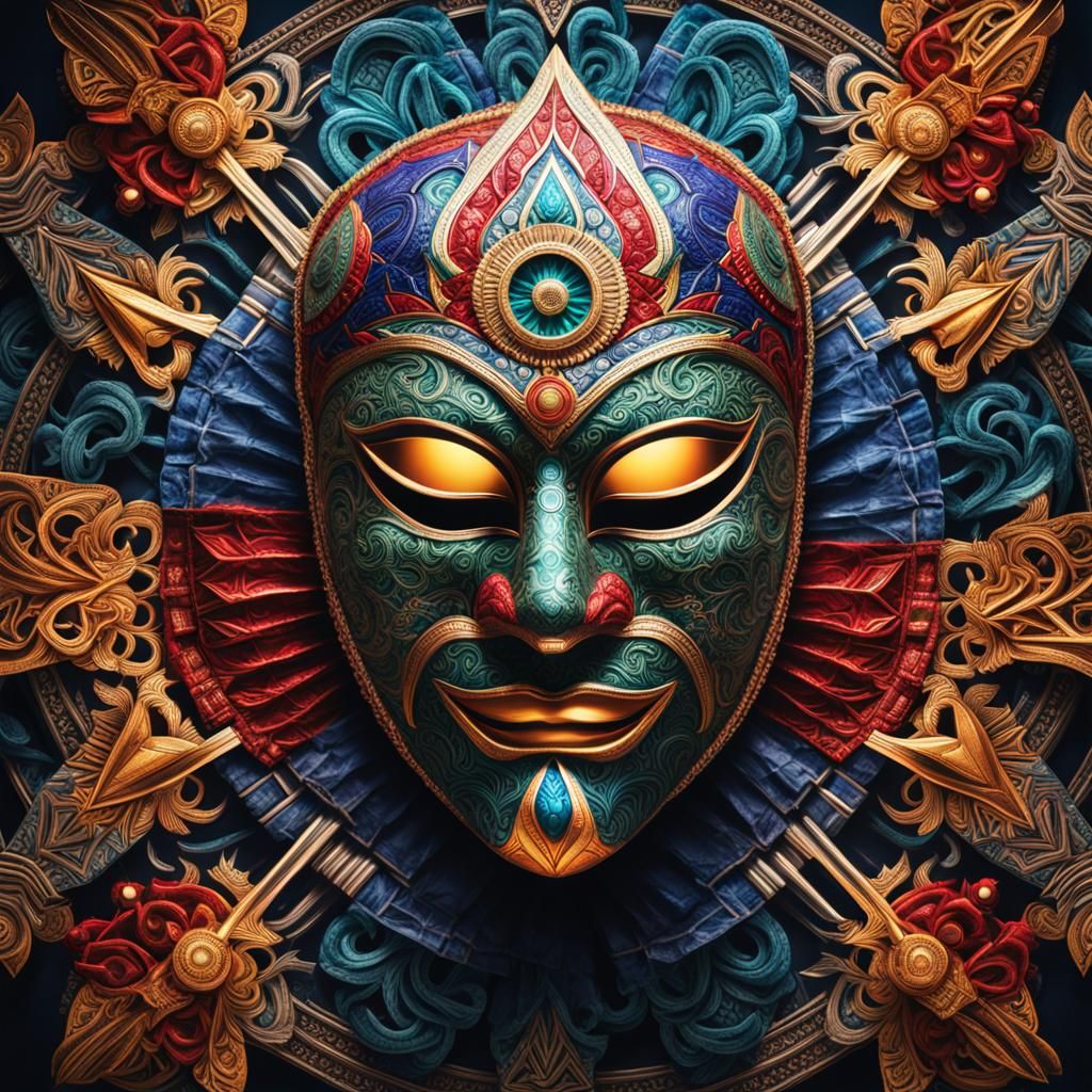 Mask #4 - AI Generated Artwork - NightCafe Creator