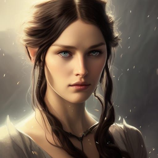 Arwen lord of the rings head and shoulders portrait, 8k resolution ...