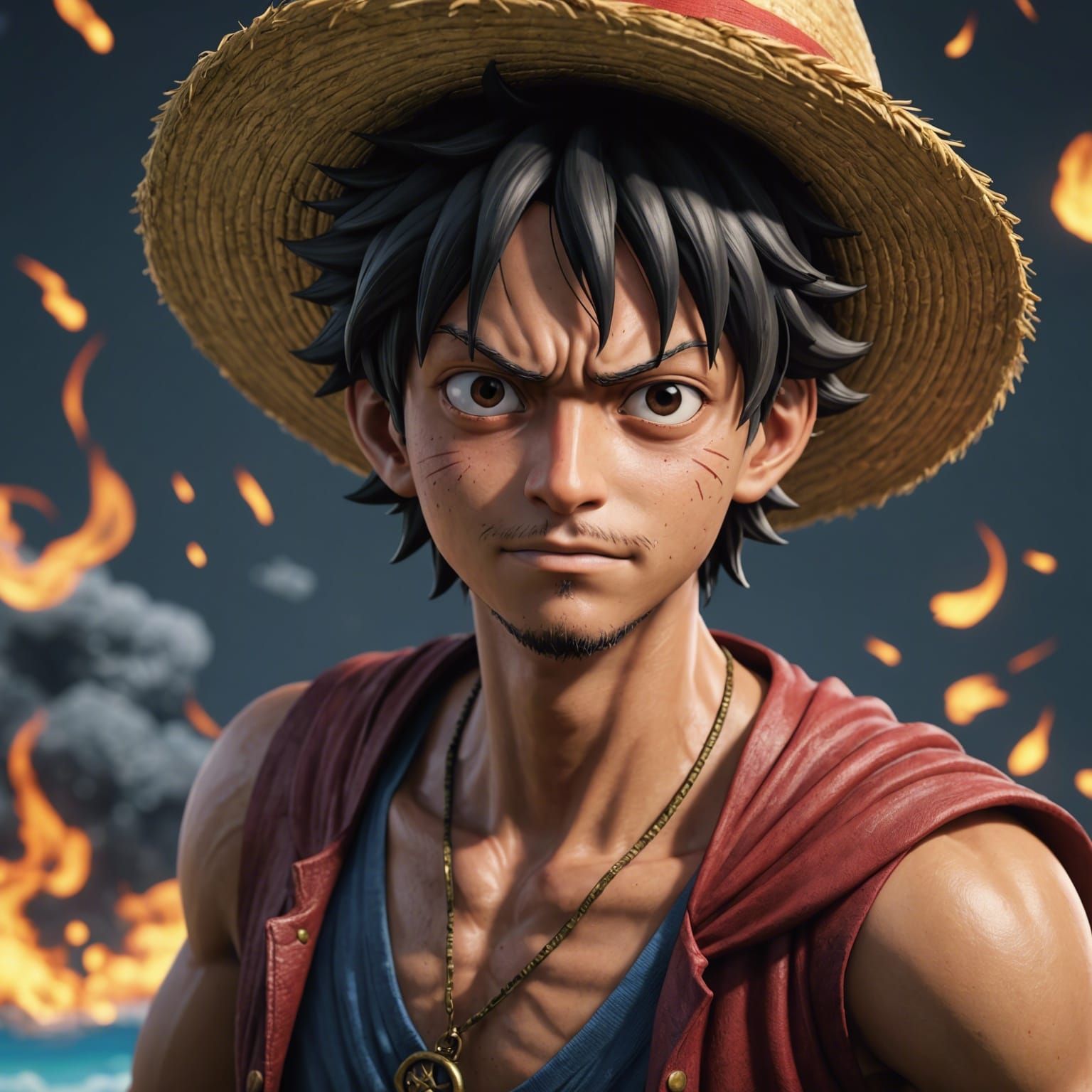 monkey d luffy - AI Generated Artwork - NightCafe Creator