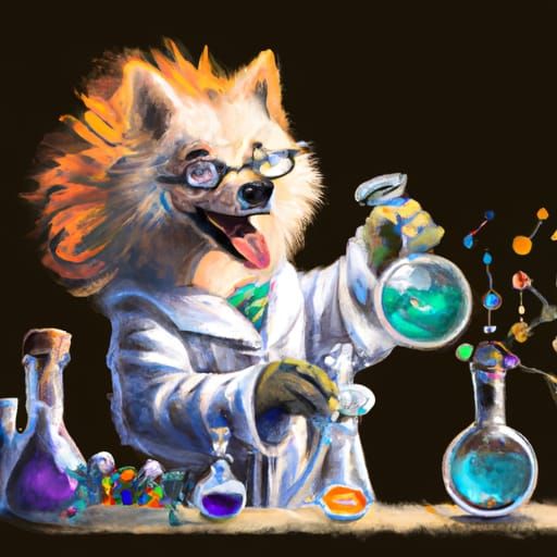 Mad Scientist Dog II - AI Generated Artwork - NightCafe Creator