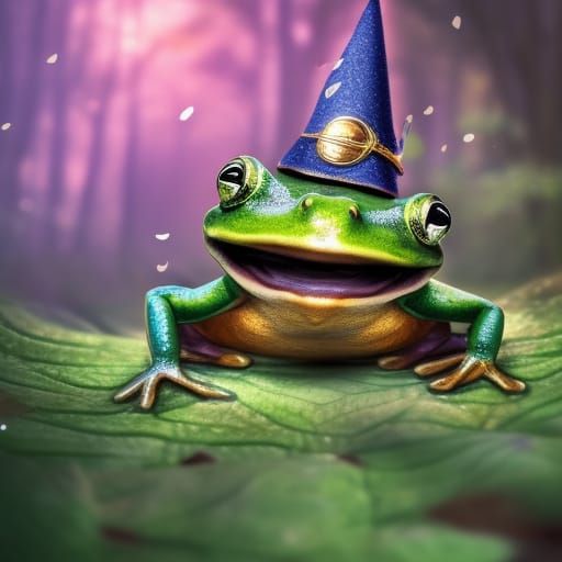 Wizard Frog - AI Generated Artwork - NightCafe Creator