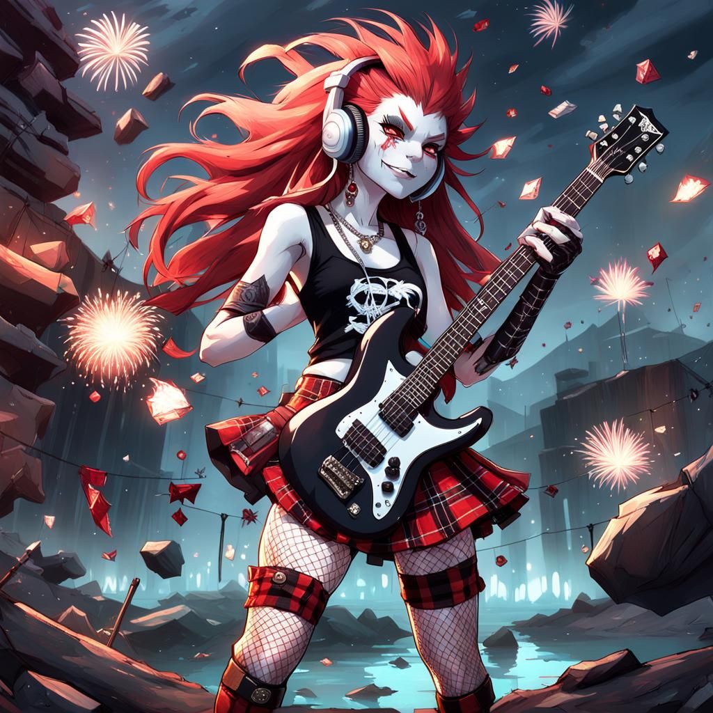 Animated Rocker Troll V2 - AI Generated Artwork - NightCafe Creator