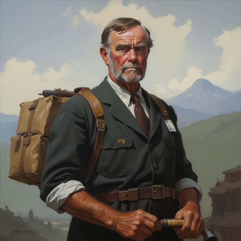 Mr. Tuttle carrying a lot of ugh - Mr. Tuttle's Hefty Load i...