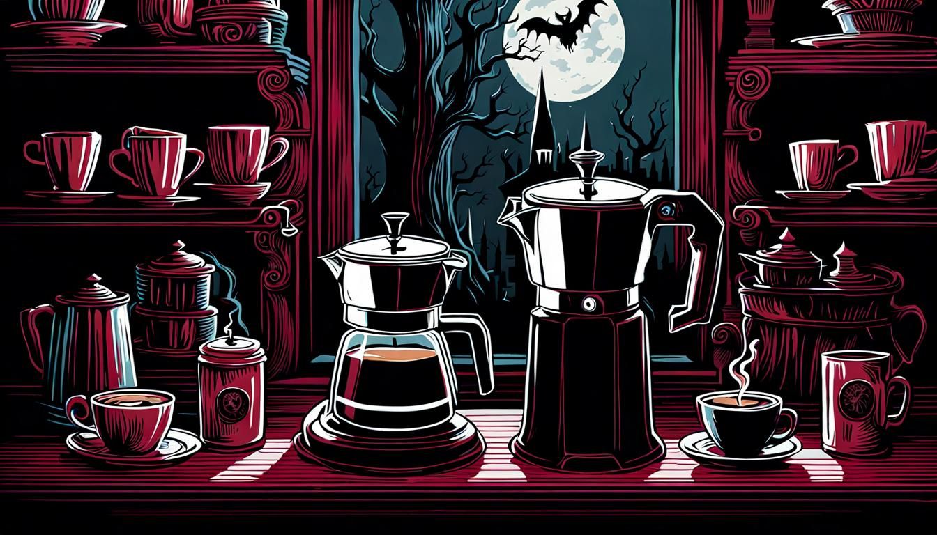 "Demonic Coffeemaker" epic eerie ghostly supernatural Dark Fantasy ...