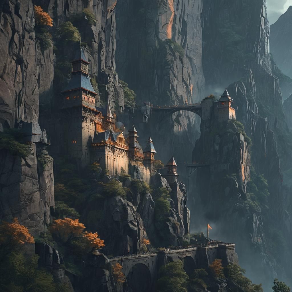 Sentinel Keep - Epic Norse Fortress in Cinematic Moonlit Lan...