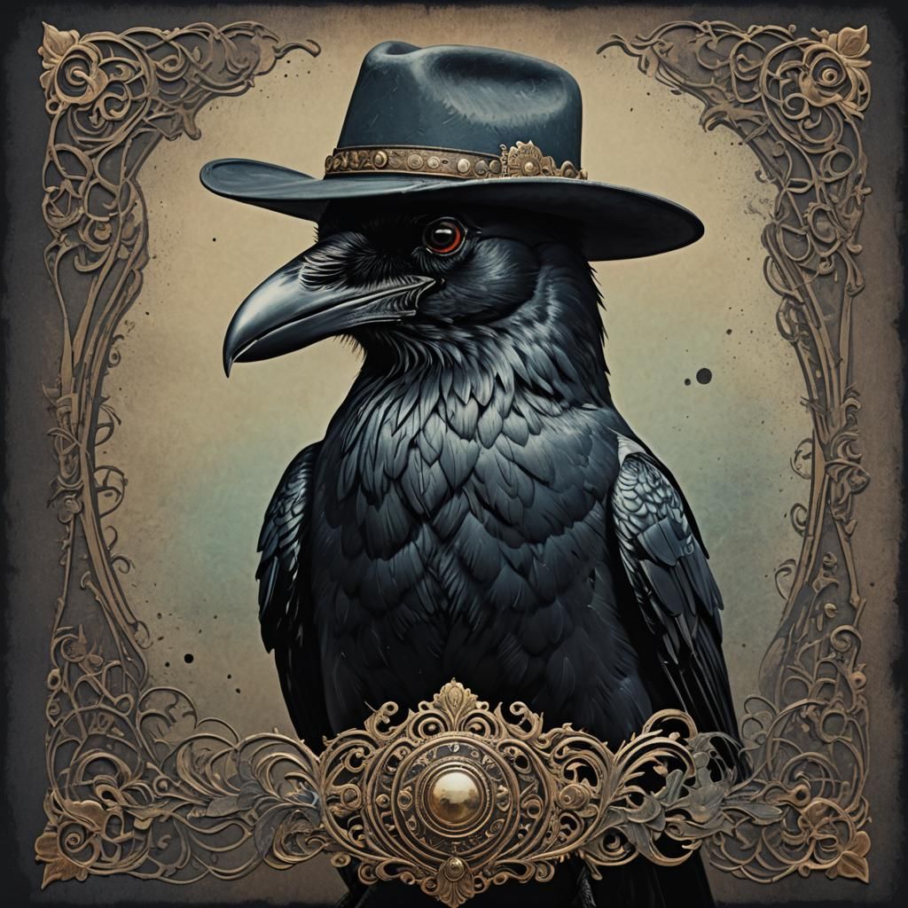 Sheriff Crow - AI Generated Artwork - NightCafe Creator