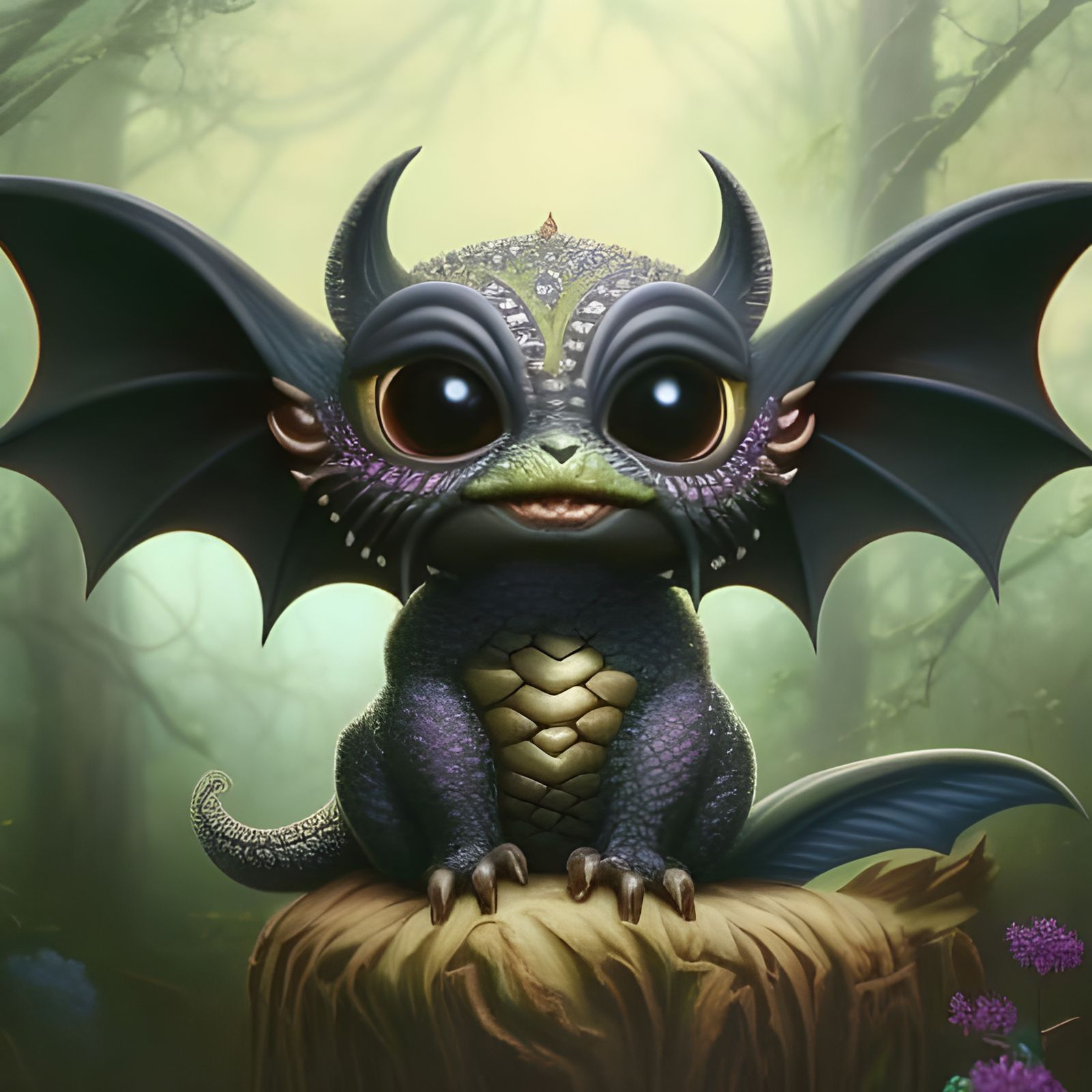 Dragon bat - AI Generated Artwork - NightCafe Creator