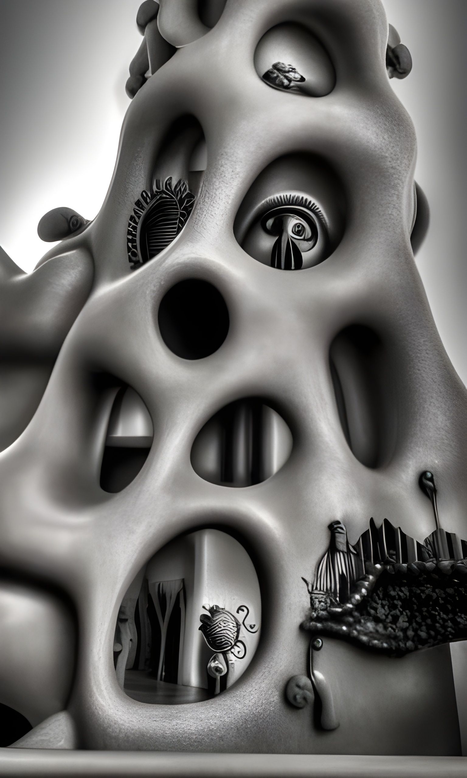 Peculiar art exhibition of salvador dali in gaudi house intricate ...