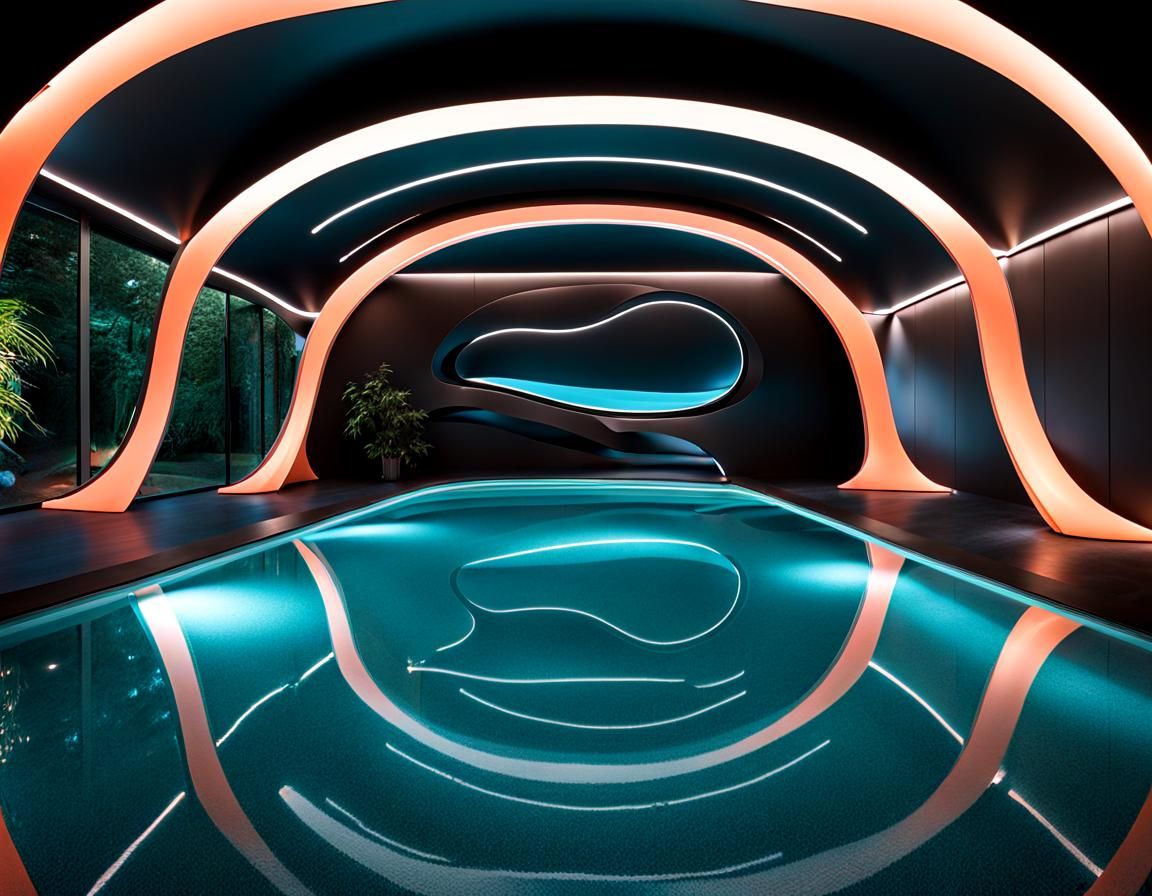 Futuristic swimming pool - Futuristic swimming pool