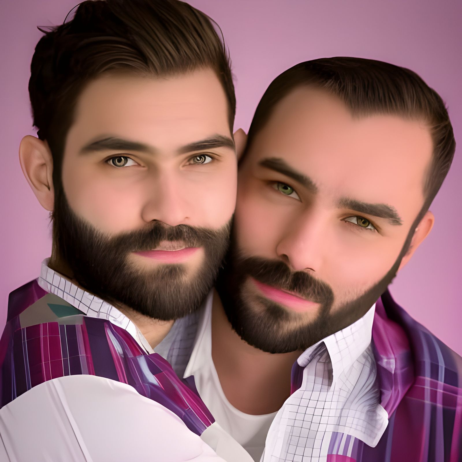 Two men in love - AI Generated Artwork - NightCafe Creator