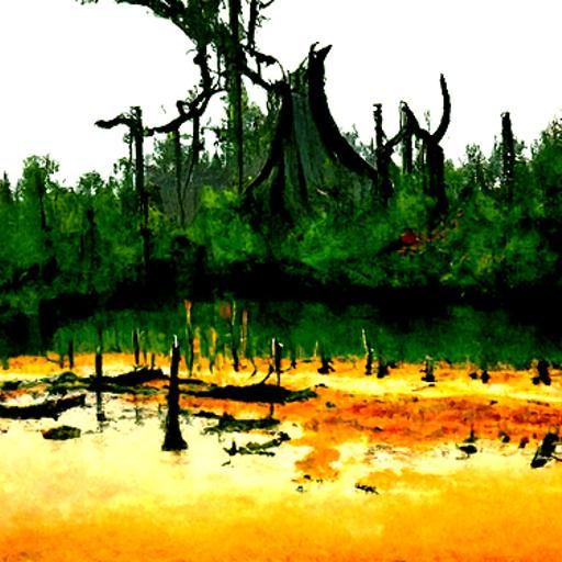 Hell swamp landscape - Surreal Hell Landscape in a Dark Fan...