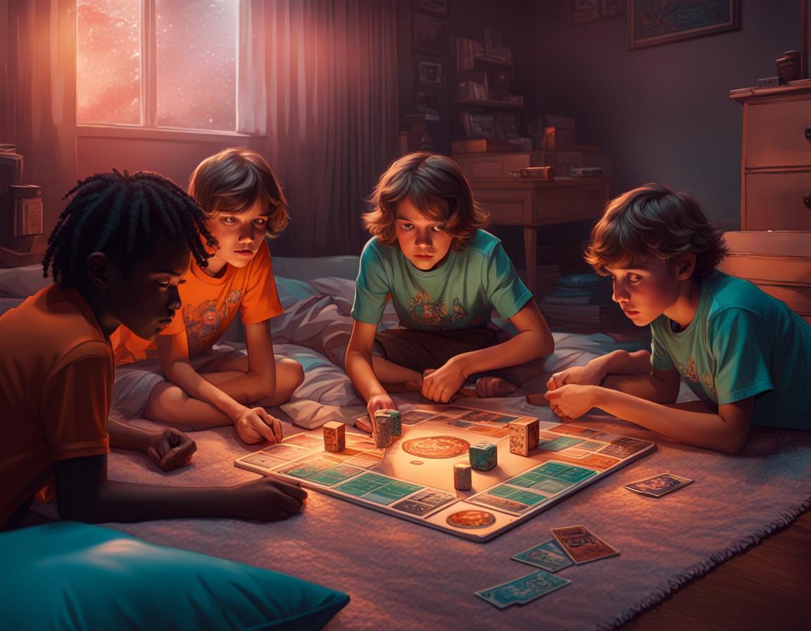 Sleepover Game 6 - AI Generated Artwork - NightCafe Creator