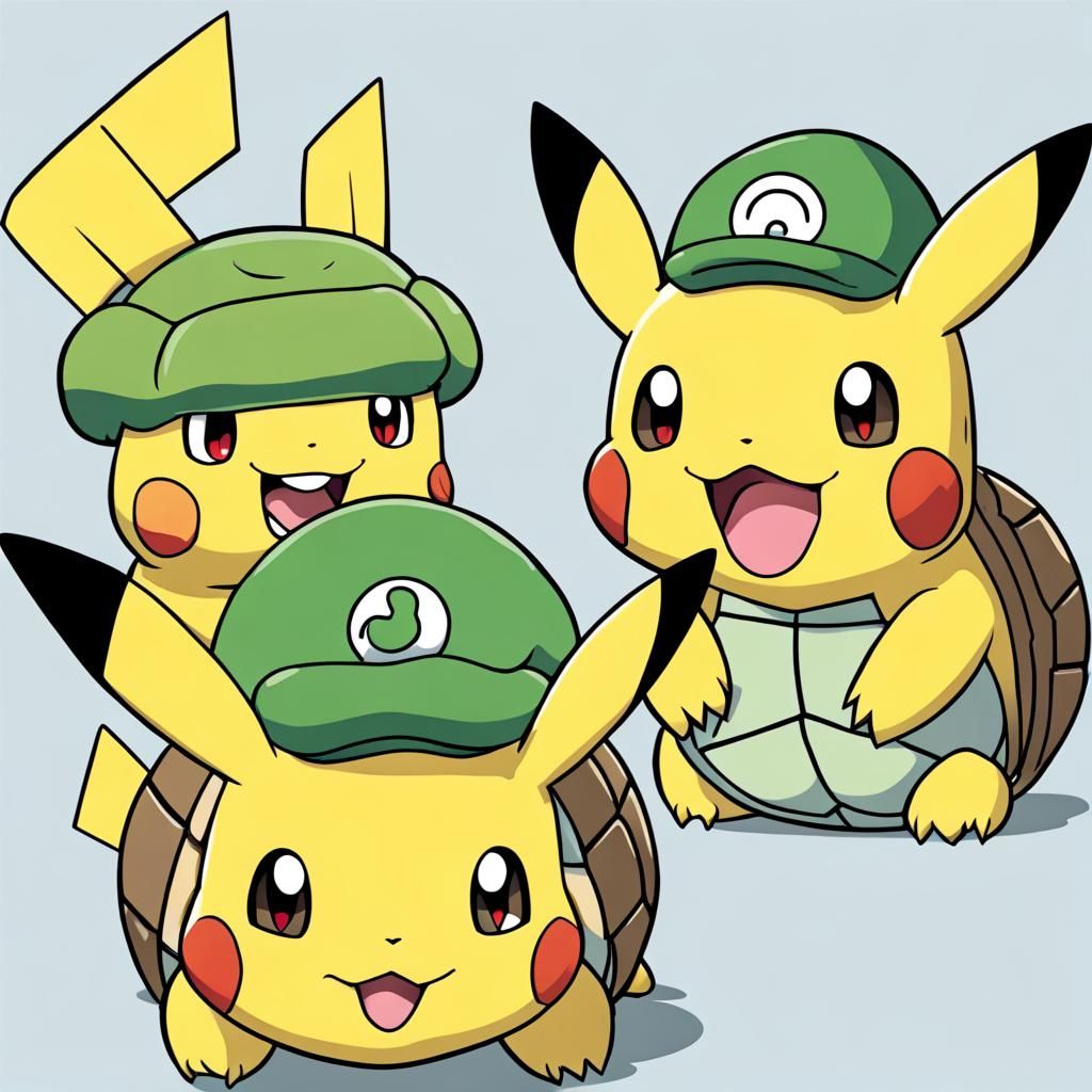 Turtle Pikachu - AI Generated Artwork - NightCafe Creator