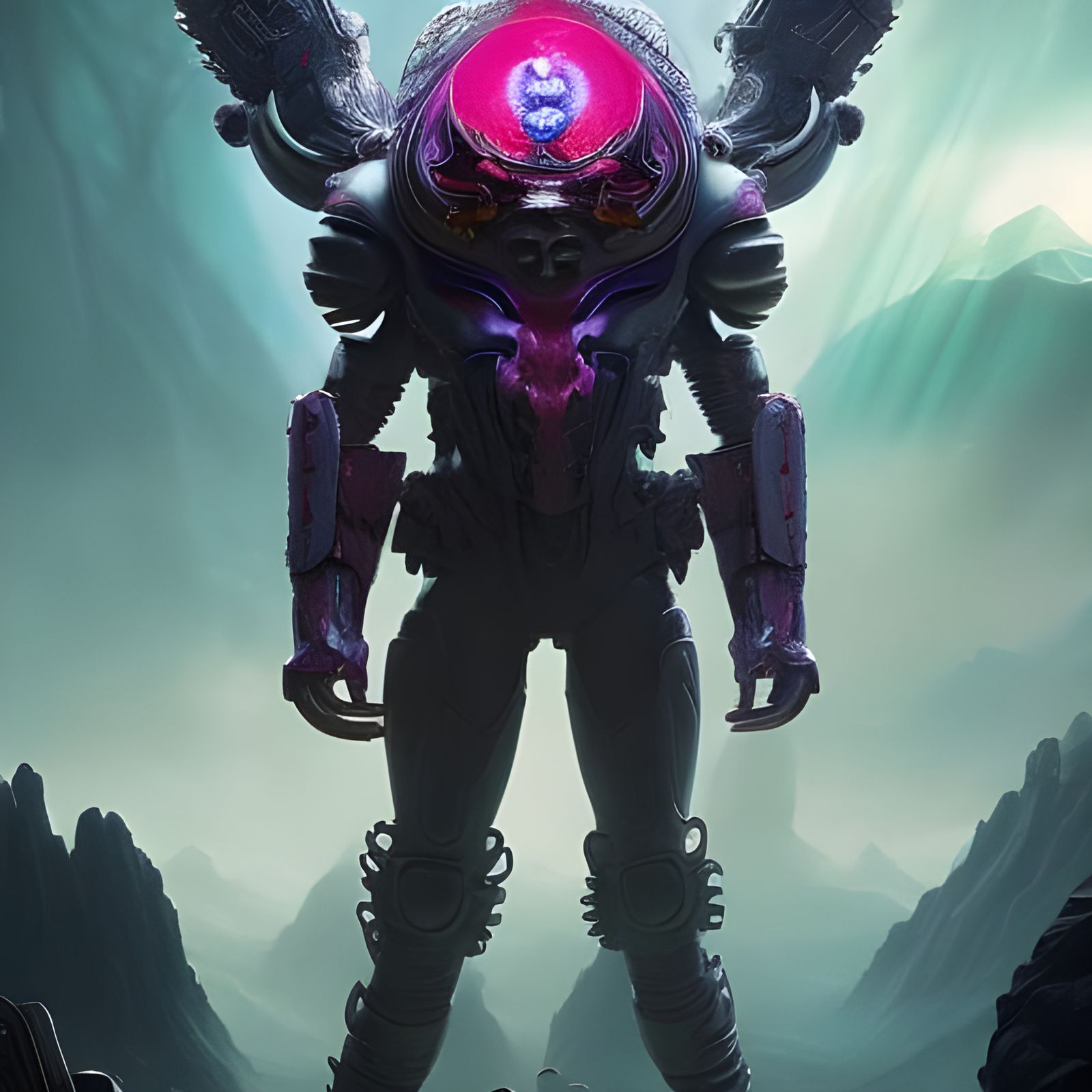 Aliens & Roses Fighter Suit - AI Generated Artwork - NightCafe Creator